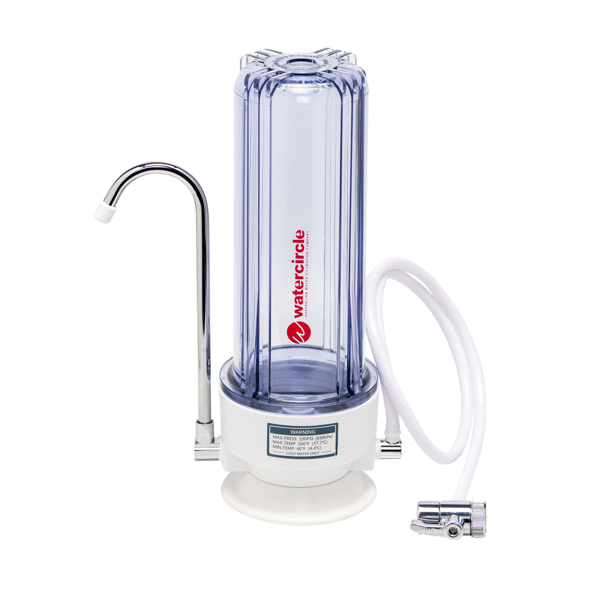Single Bench top / Counter top water filter system housing only ...